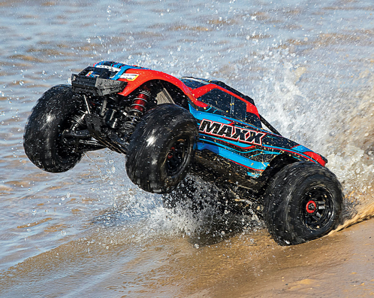 Maxx 4x4 1/10 RTR TQi Brushless TSM Red X - Harrastekauppa Hobbylinna