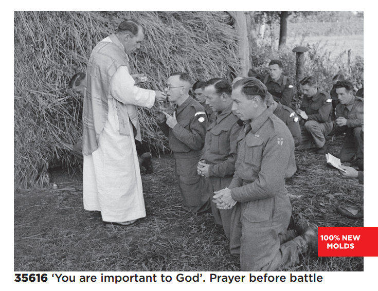 ICM 1/35 "You are important to God", Prayer before battle figure set ...