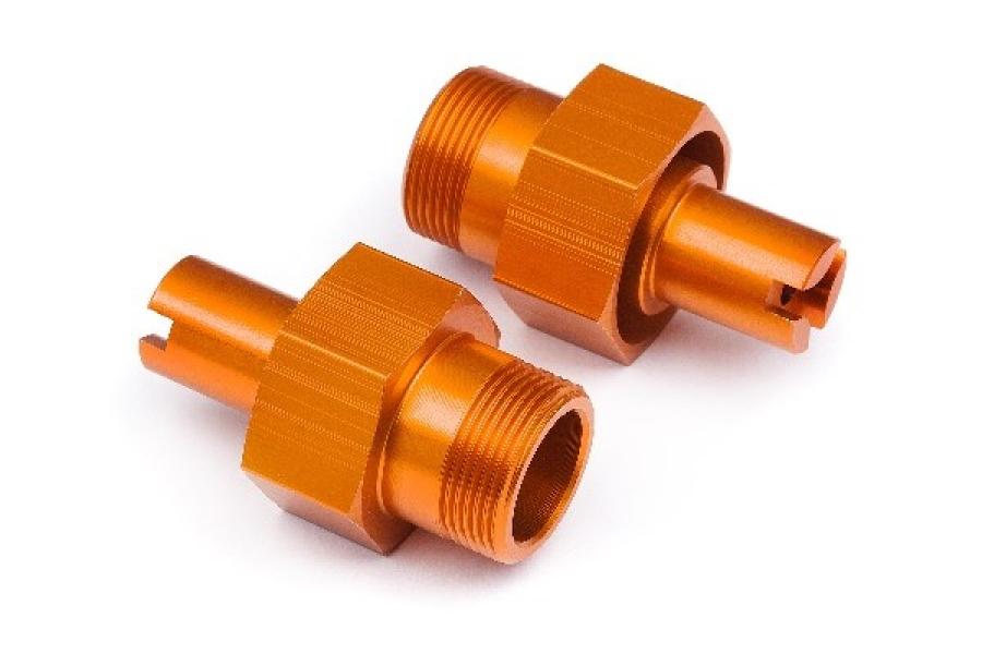 24Mm Hd Front Hex Hub (Orange/2Pcs) 112845 - Harrastekauppa Hobbylinna